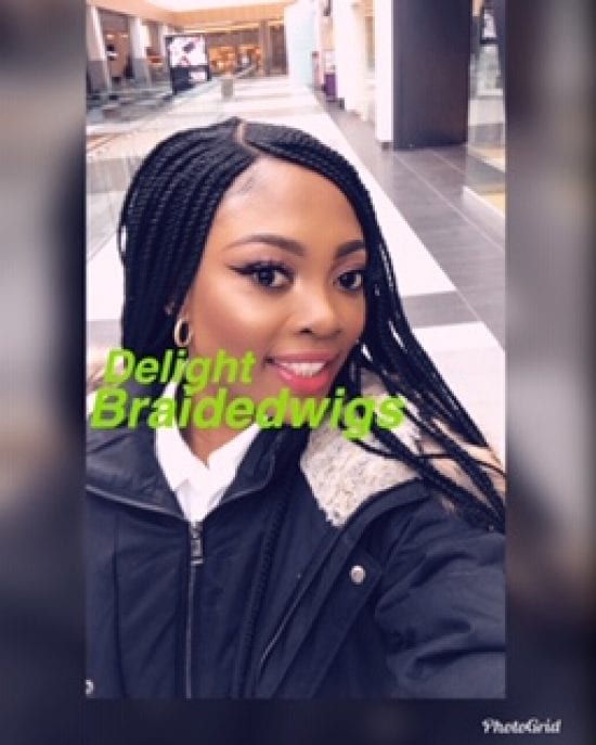 Handmade Front Lace Braided Wigs-Mercy - Delight Braided Wigs