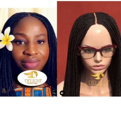 Handmade Front Lace Braided Wigs-Mercy - Delight Braided Wigs